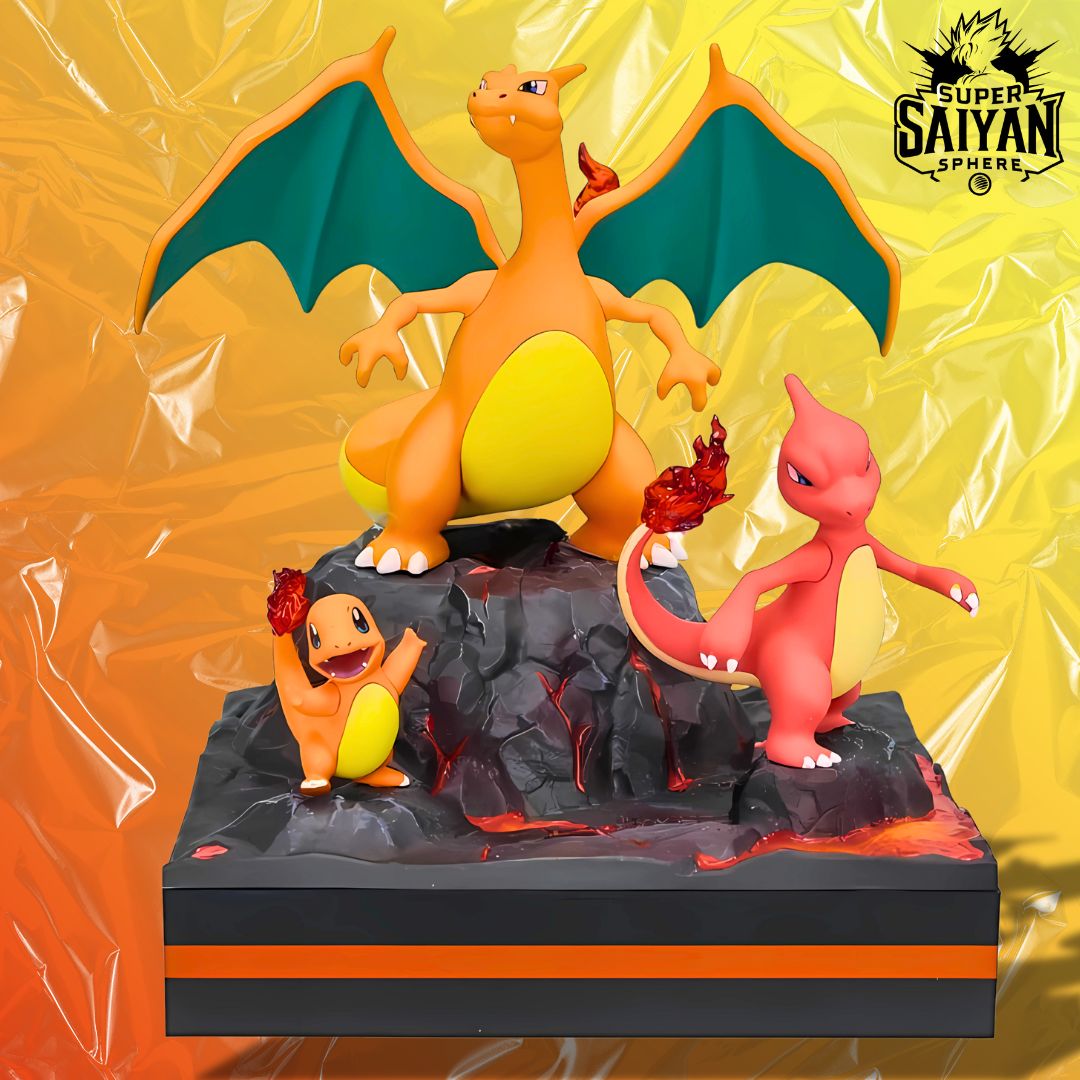 Blazing Legacy Pokémon Figure - Charmander, Charmeleon & Charizard PVC – Super Saiyan Sphere