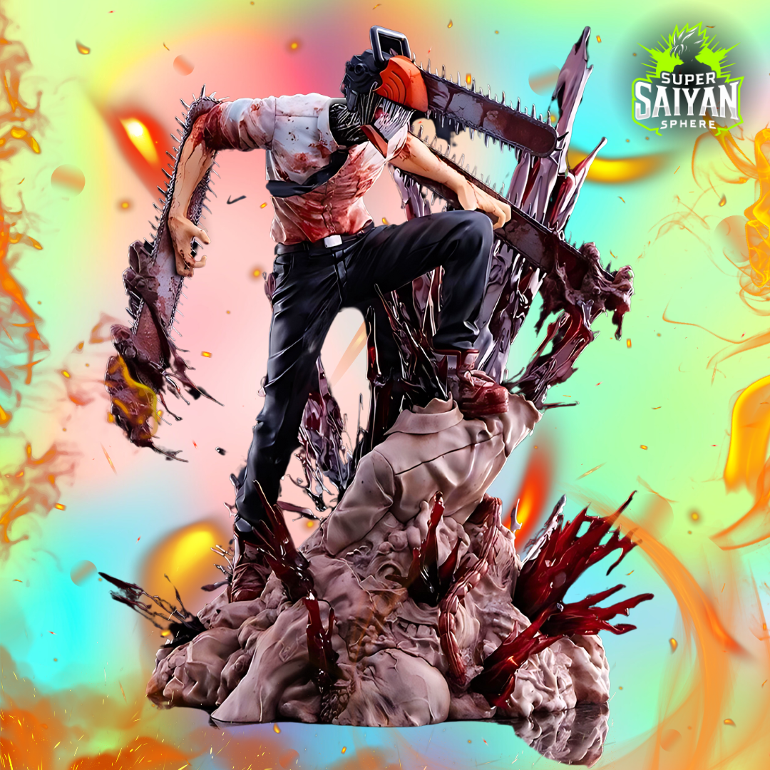 Chainsaw Man Anime Figure Chainsaw Fury Denji 18cm (7") PVC Statue ...